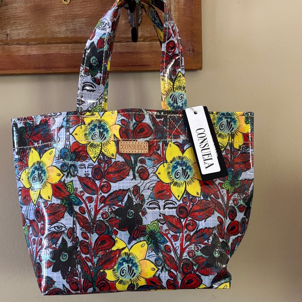 Consuela Vibrant Floral Tote Bag - Gem